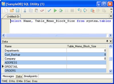 Views from an Advantage Evangelist: Memo Block Size